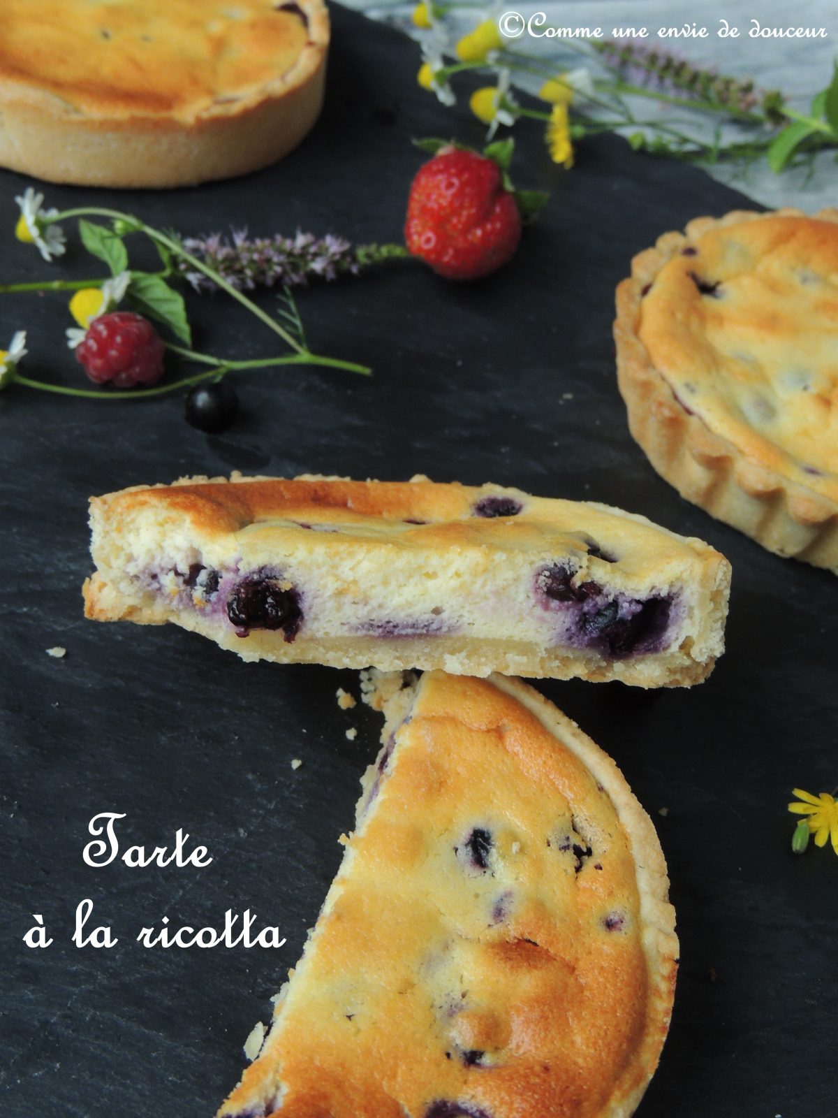 Tarte à la ricotta & aux fruits rouges – Ricotta & red berries tart ...