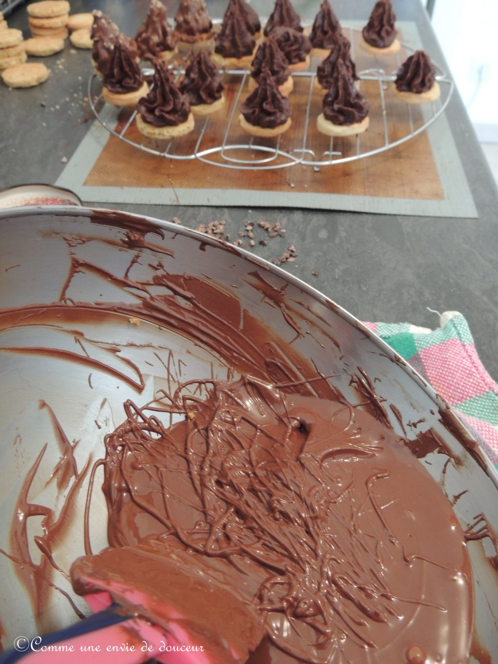 Flammes au chocolat – Chocolate flames – Comme une envie de douceur