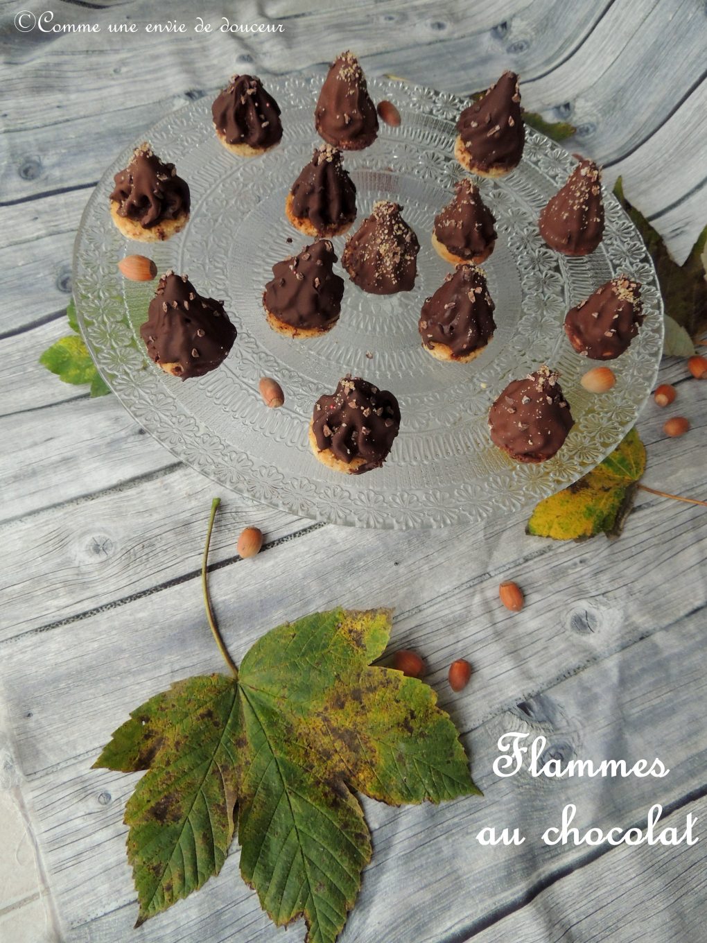 Flammes au chocolat – Chocolate flames – Comme une envie de douceur