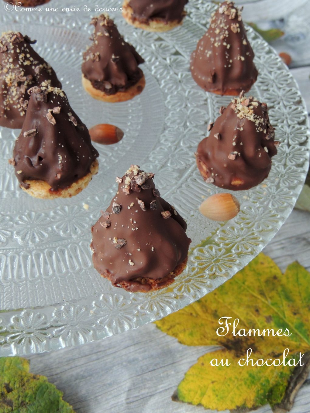 Flammes au chocolat – Chocolate flames – Comme une envie de douceur