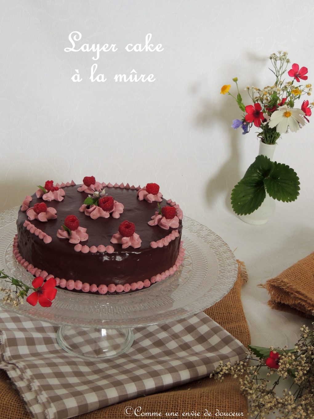 Layer cake mûre chocolat – Blackberry & chocolate layer cake – Comme ...