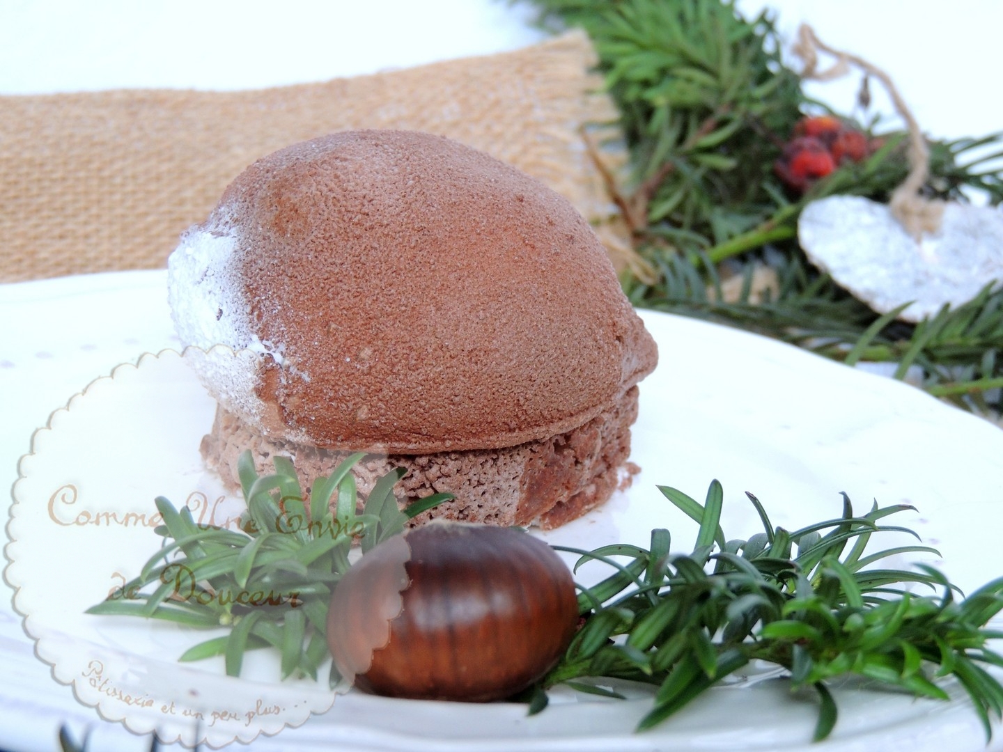 Entremets marron cassis – Chestnut blackcurrant cake – Comme une envie ...