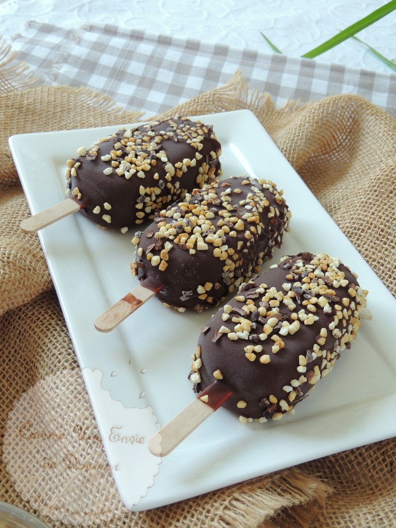 Esquimaux au chocolat ~ Chocolate popsicles – Comme une envie de douceur