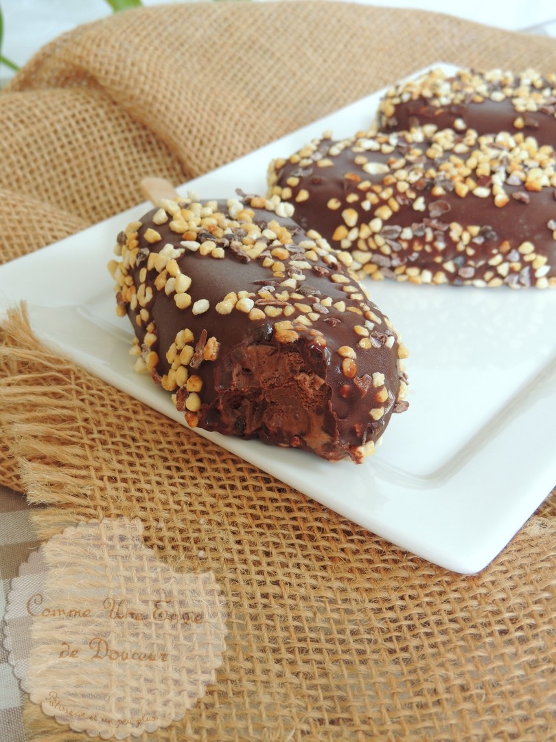 Esquimaux au chocolat ~ Chocolate popsicles – Comme une envie de douceur