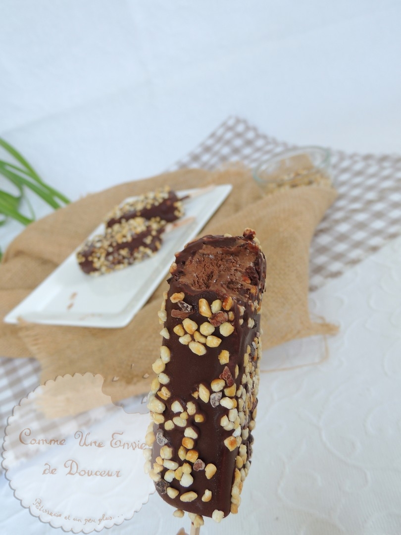 Esquimaux au chocolat ~ Chocolate popsicles – Comme une envie de douceur